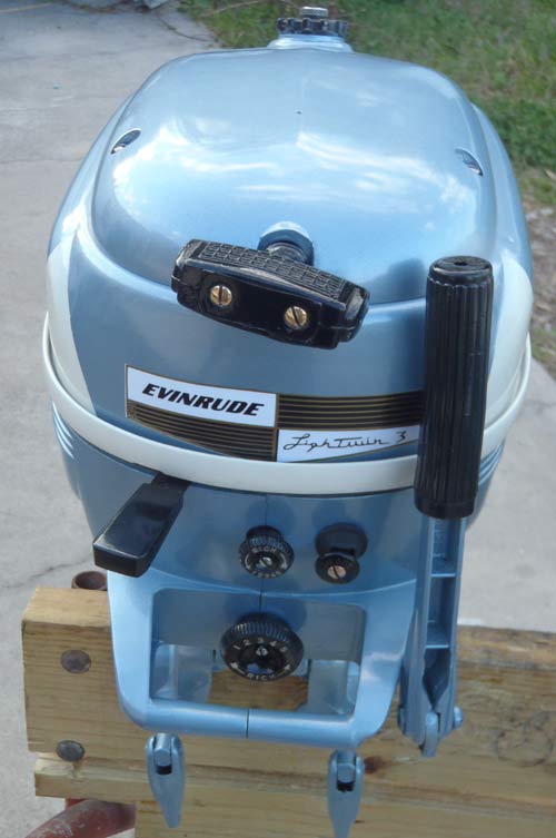 1967 Restored 3 hp Evinrude small outboard for a canoe dingy jon boat