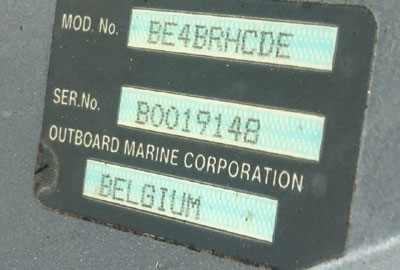 4 hp Evinrude Yachtwin Outboard