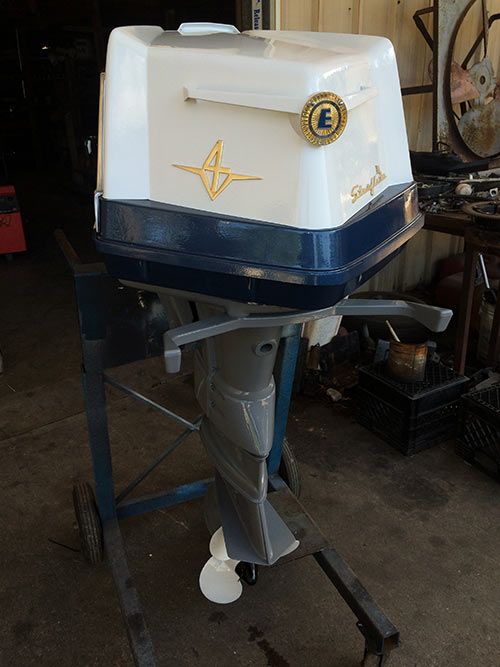 1959 Vintage Evinrude 50 hp Antique Vintage Outboard Boat Motor For Sale
