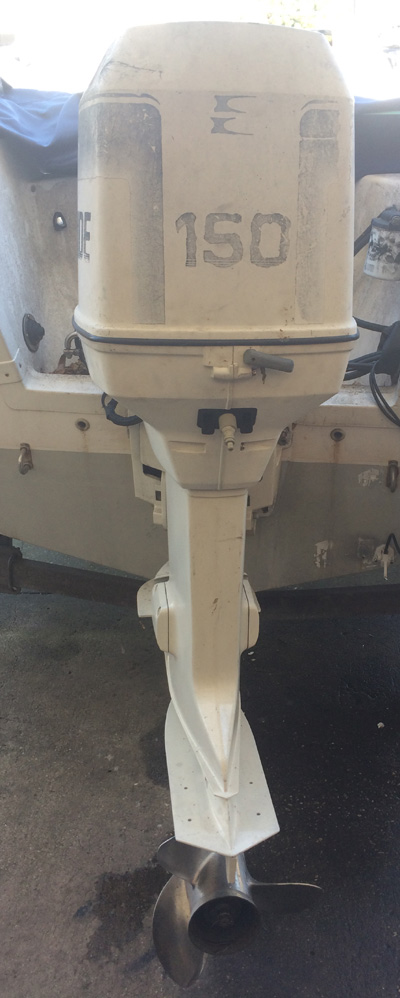 150 hp Evinrude Ocean Runner.