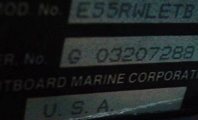 55hp Johnson Outboard Boat Motor