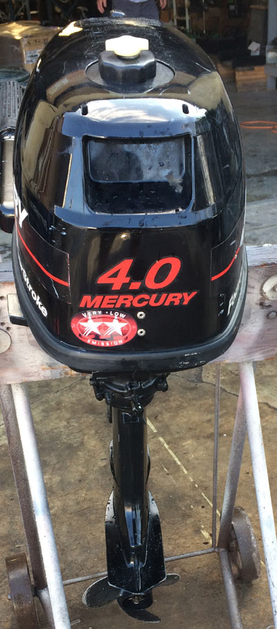 2004 Mercury 4 hp outboard boat motor