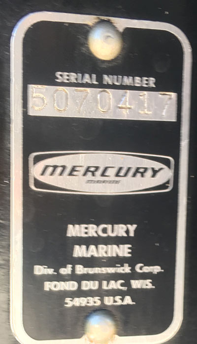 4.5 hp Mercury Outboard