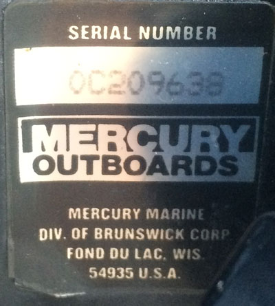 9.9 hp Mercury Outboard