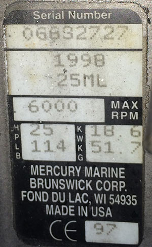 25 hp Mariner Outboard Long Shaft For Sale AFA Marine, INC