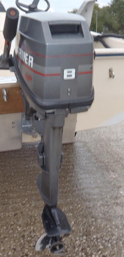 8 hp Mariner Outboard Boat Motor For Sale.