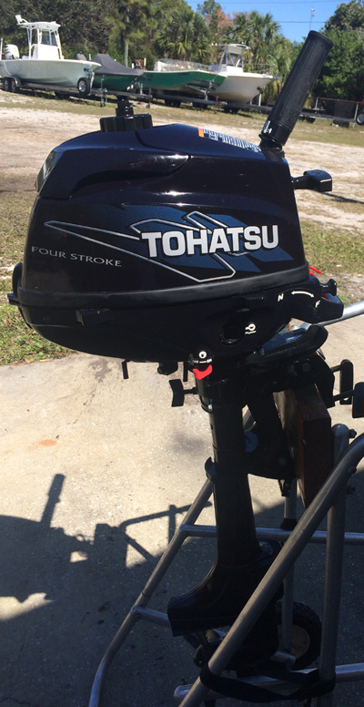 Tohatsu 3.5 hp 4-Stroke Outboard Boat Motor For Sale